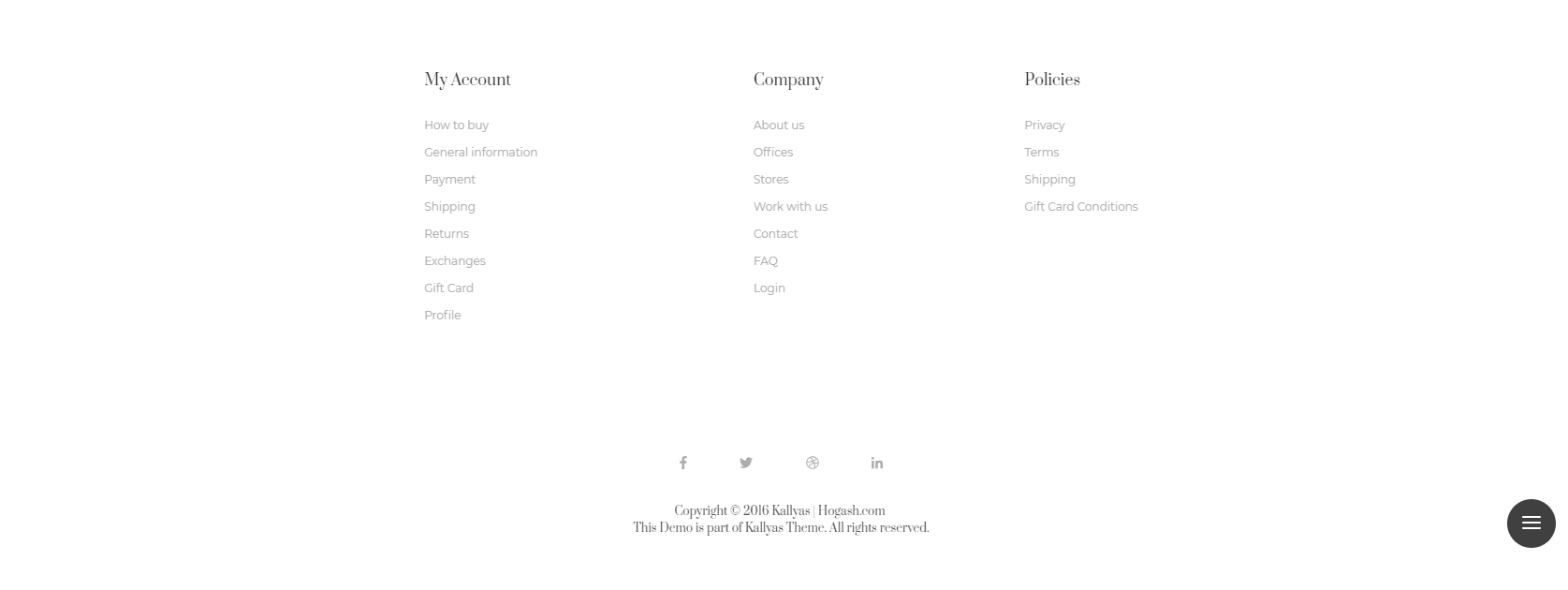 How to change the footer - Hogash Studio Dashboard